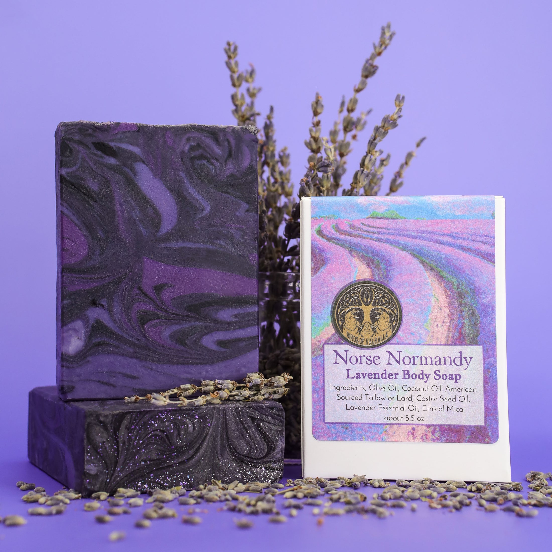 Real Lavender Lux Soap: Norse Normandy - All - Birds of Valhalla