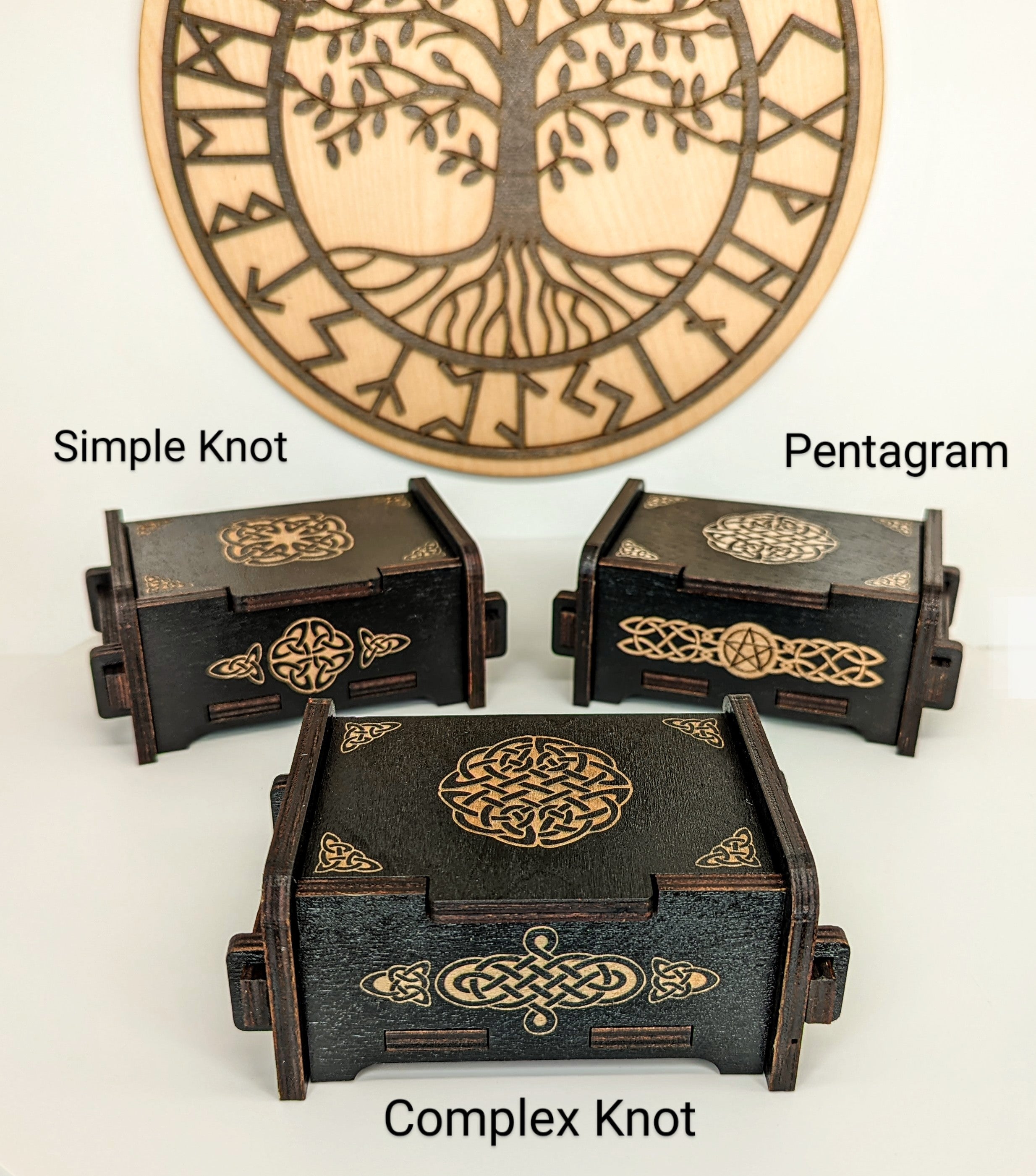 Wooden Rune Boxes - All - Birds of Valhalla